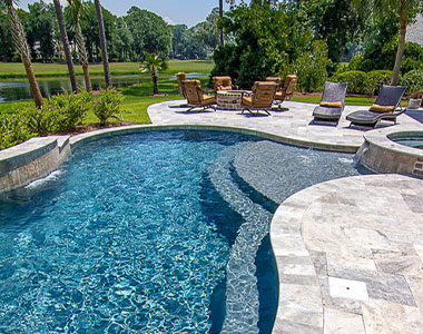 Capri Limestone Drop Edge Pool Coping - Tiles Shop Australia