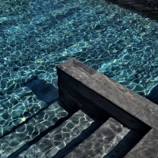 Dove Granite Square Bevel Edge Pool Coping - Tiles Shop Australia