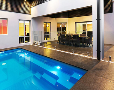 Midnight Granite Drop Edge Pool Coping - Tiles Shop Australia